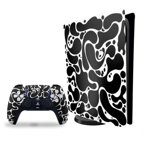 PS5 Black WaterMark Theme Combo Skins