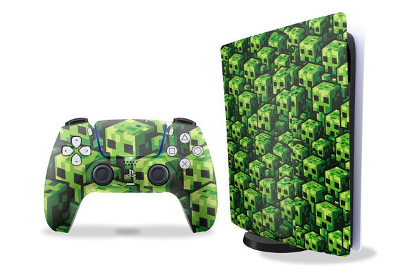 PS5 Minecraft Creaper Skin
