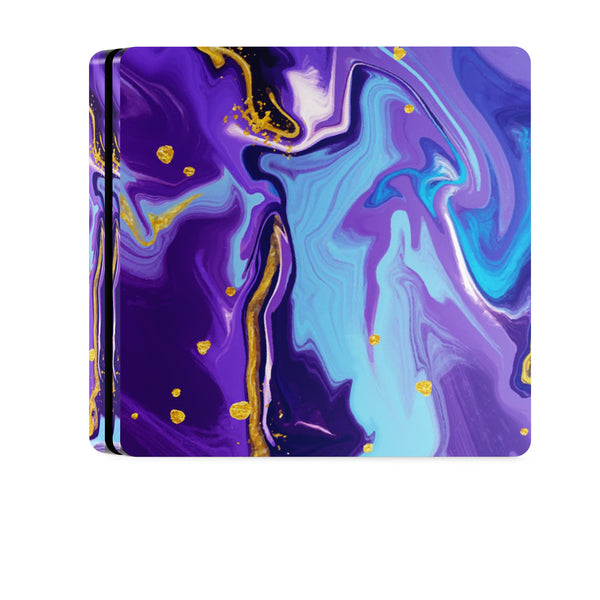 PS4 Purple and blue marbled Console skins – electroprintz.pk